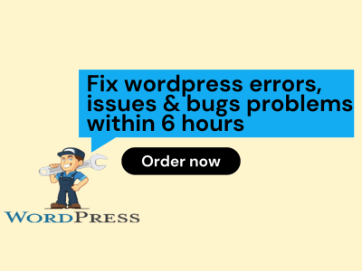 Fix wordpress any errors, issues, bugs problem within 6 hours | Upwork