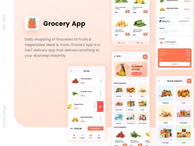 Grocery store eCommerce app in android & iOS using Flutter | Upwork
