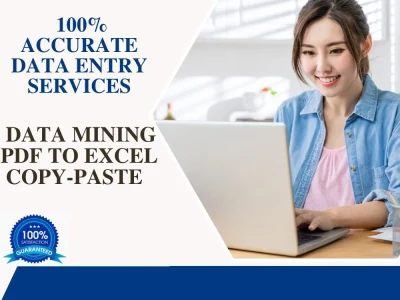 Perfect data entry, Data Mining, Copy Paste, & PDF To Excel services | Upwork