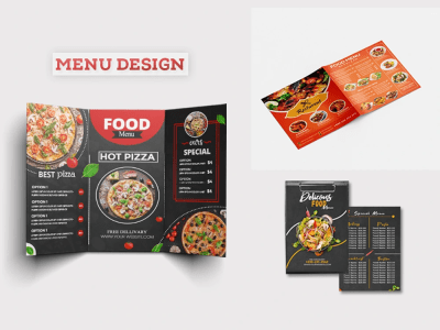 A modern editable food restaurant menu design | Upwork