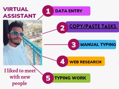 Virtual assistant for data entry | Upwork