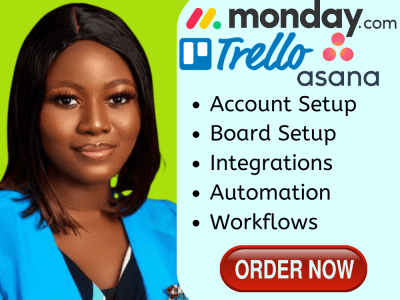 Workflow setup on monday, trello asana project management | Upwork