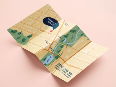 A custom illustrated map | Upwork