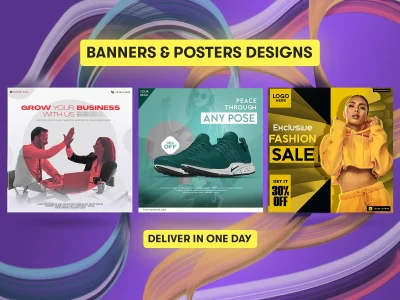 Banners, Poster, Social Media Designs | Upwork