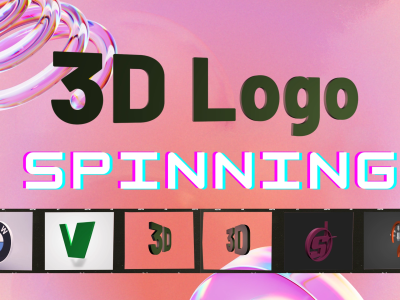 A 3d rotating logo animation GIF | Upwork