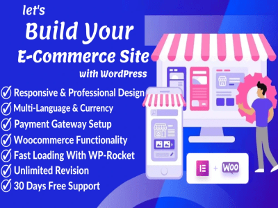 Responsive eCommerce website and online store using woocommerce elementor | Upwork