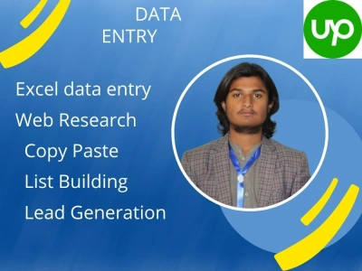An amazing Data Entry Operator for your work | Upwork