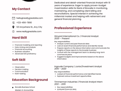 Editable Resume Template for your Job | Upwork