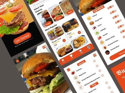 A unique mobile application design as well as a website UI UX design ...