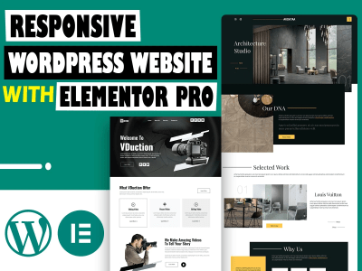 Responsive wordpress website or elementor website with elementor pro | Upwork