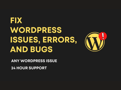 WordPress any kind of Error Bug Troubleshooting Fixing | Upwork