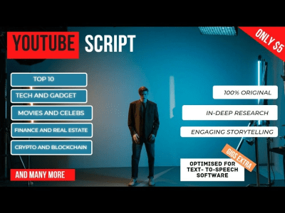 Engaging YouTube Script Writing for your Video | Upwork