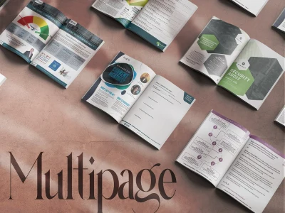 A carefully crafted multi page design for books, brochures etc. you ...