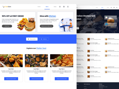 Responsive food delivery and restaurant website UI UX design | Upwork