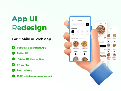 App redesign with visually stunning UI/UX design | Upwork