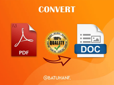Convert PDF to Word Document or PDF to Editable Word Document | Upwork