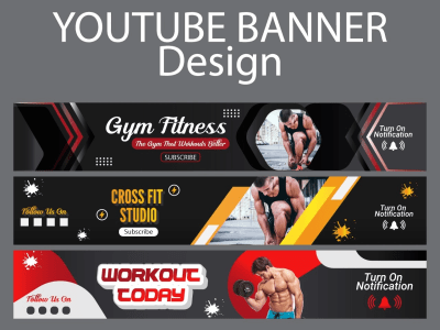 An outstanding eye catchy YouTube banner or channel art banner | Upwork