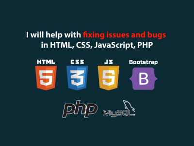 Issues or bugs fixed in your HTML, CSS, JavaScript, PHP | Upwork