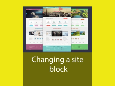 A modified site block | Upwork
