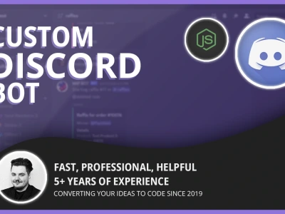 A fully custom discord bot - moderation, economy, entertainment, automation | Upwork