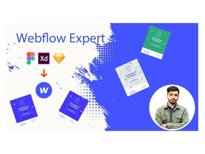 The conversion of Figma to Webflow or XD and design Webflow landing page | Upwork