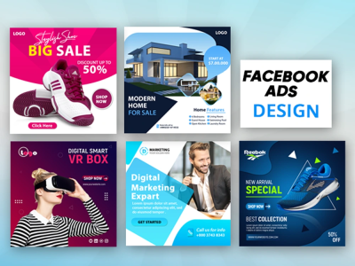 5 creative Facebook ad designs | Upwork