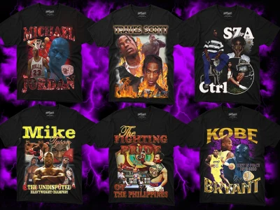 A vintage old-school 90s bootleg rap design for your tee | Upwork