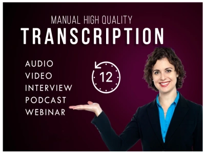 A manual audio and video transcription | Upwork