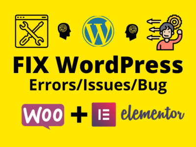 Fix WordPress errors, issues, problems, or bugs | Upwork