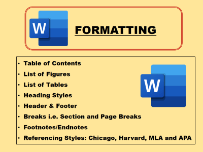 Professional formatting of Microsoft Word Document | Upwork