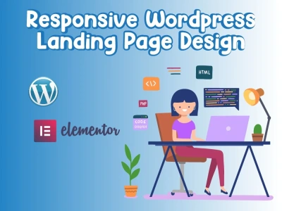 Responsive wordpress landing page design using elementor | Upwork