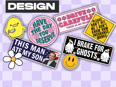 Custom bumper sticker design vinyl car decal | Upwork