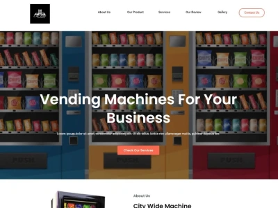 A vending website for your vending machine or atm vending business | Upwork