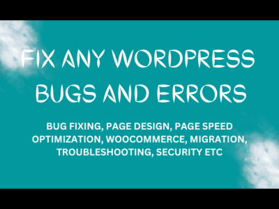 Bugs and error fixes for your WordPress website. | Upwork