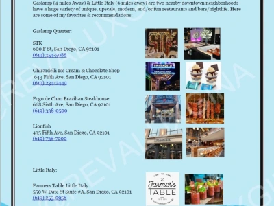 A customized POI (Point of Interest) list that highlights your AIRBNB ...