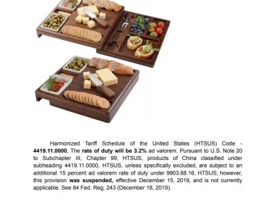 Customs tariff codes (HS, HTS, CN, Taric) and rates of duty for any ...