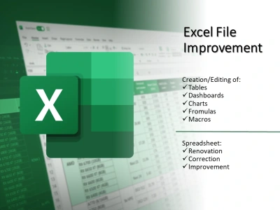 An Excel file with data from any source type organized in the way you ...