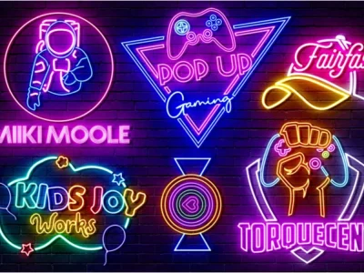 A neon logos for you in just 12 hours | Upwork