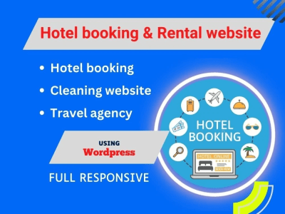 A hotel booking, rental, and travel agency website with full functionality | Upwork