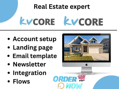 Kvcore website kv core campaigns automation landing page design | Upwork