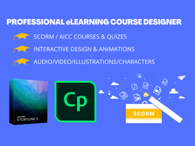 An amazing SCORM eLearning course Storyline or Adobe Captivate or ...
