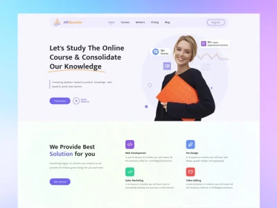 A professional modern and eye-catching website design | Upwork