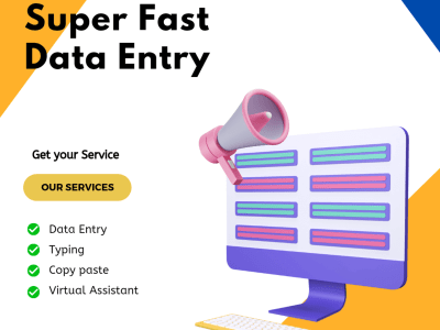 Super fast data entry, data typing, data merge and virtual assistant ...
