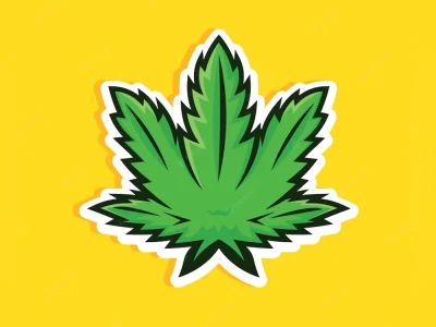 A modern cannabis weed hemp marijuana cbd oil logo design | Upwork