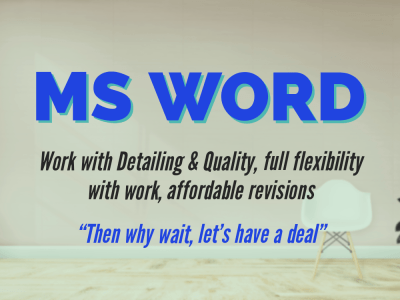 A well-curated word document & word processing work | Upwork