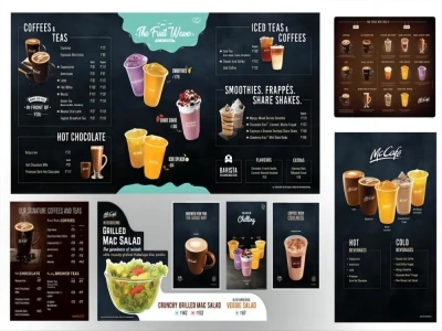 Restaurant menu production digital signage video | Upwork