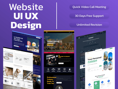 Responsive website UI UX design, Web UI, Landing Page UI UX Design in ...
