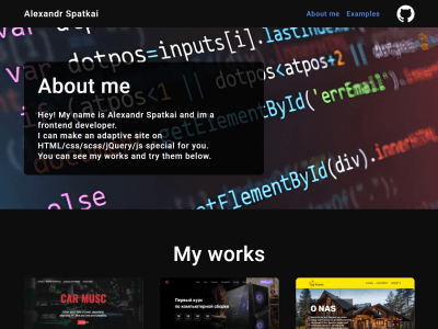 A site in HTML/css/js | Upwork
