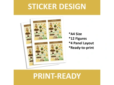 A ready to print Sticker Design | Upwork