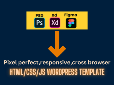 A FIGMA/PSD Design converted into a pixel-perfect WP/HTML/CSS/JS ...